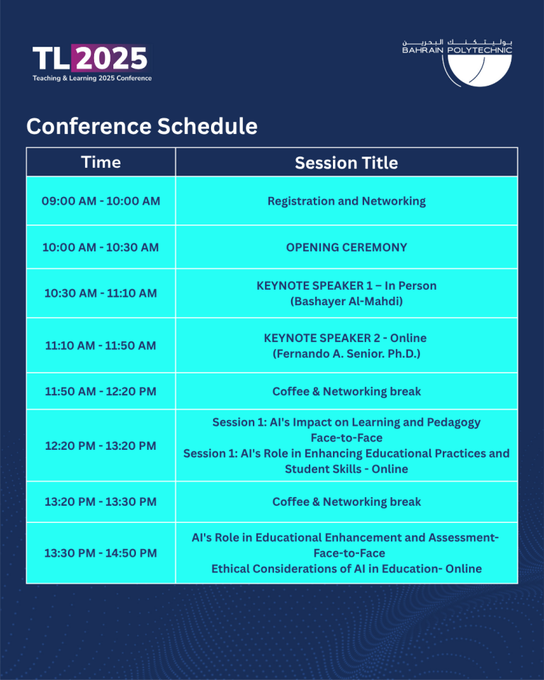 Conference Program Schedule (Click here to download)